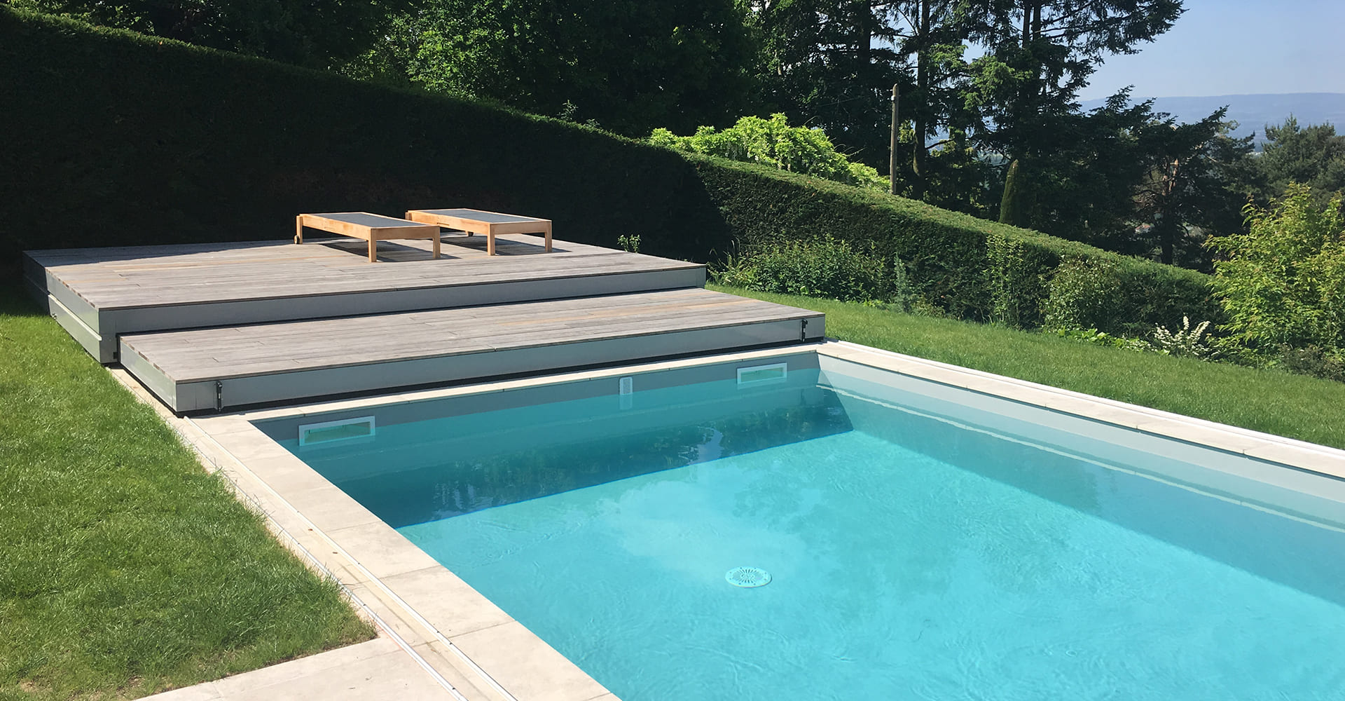 Stilys Télescopique - Terrasse Piscine Mobile Coulissante / Plancher ...